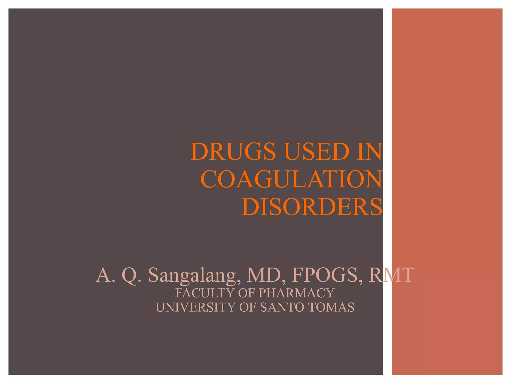 34 drugs-used-in-coagulation-and-bleeding-disorders | PDF