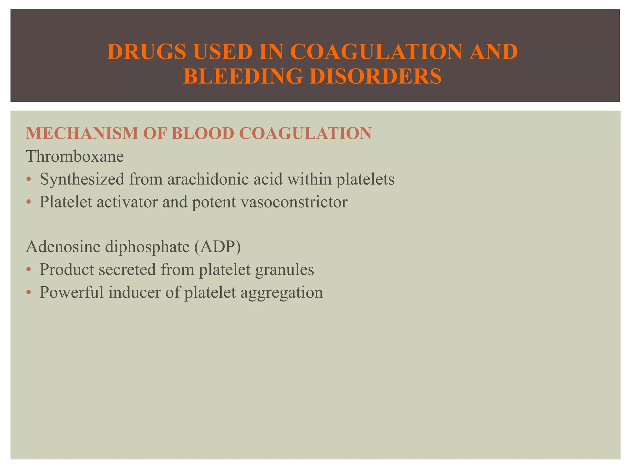 34 drugs-used-in-coagulation-and-bleeding-disorders | PDF