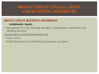 34 drugs-used-in-coagulation-and-bleeding-disorders | PDF