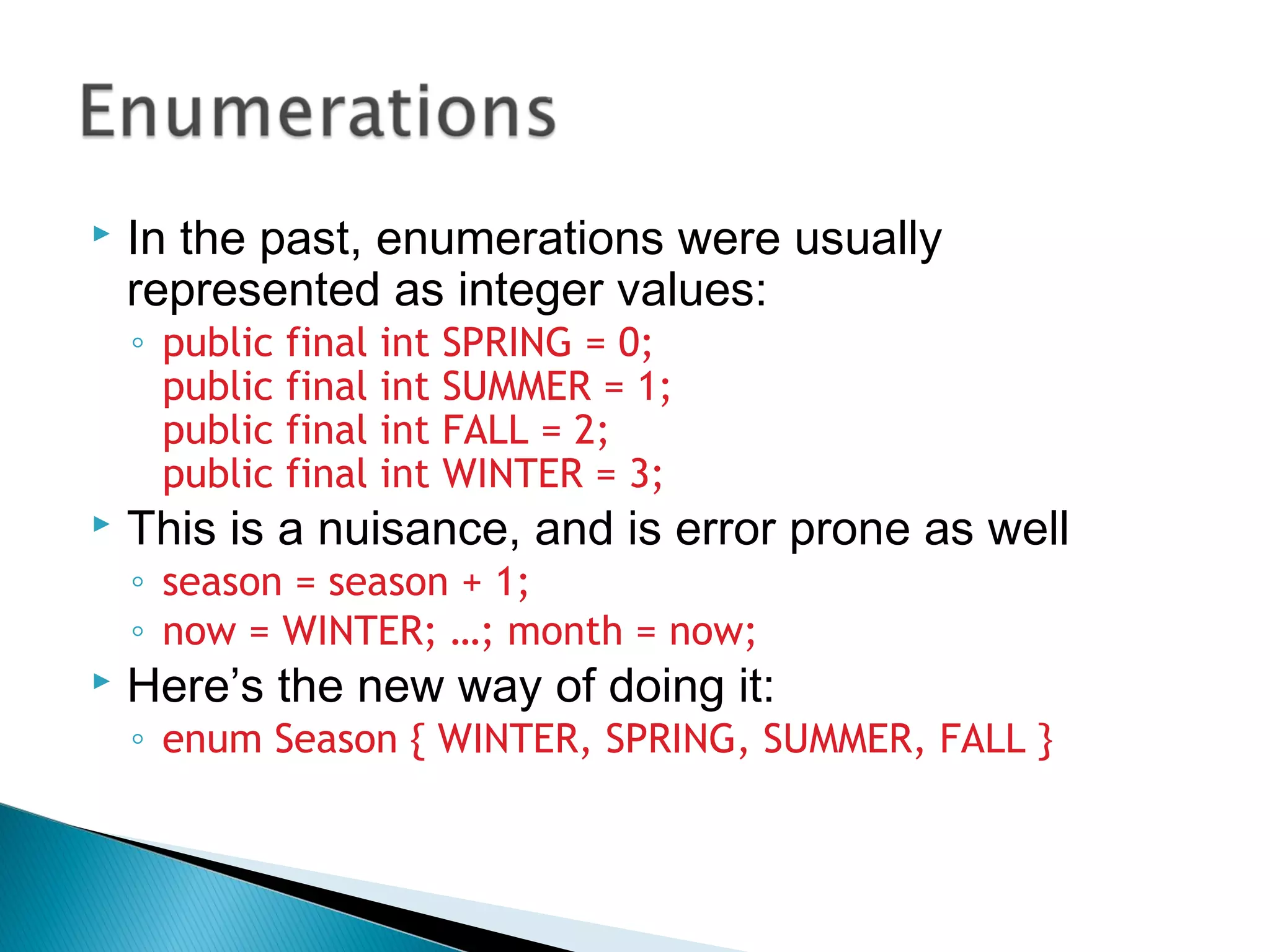 enums | PPT