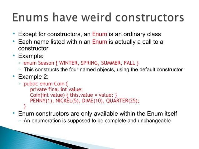 enums | PPT