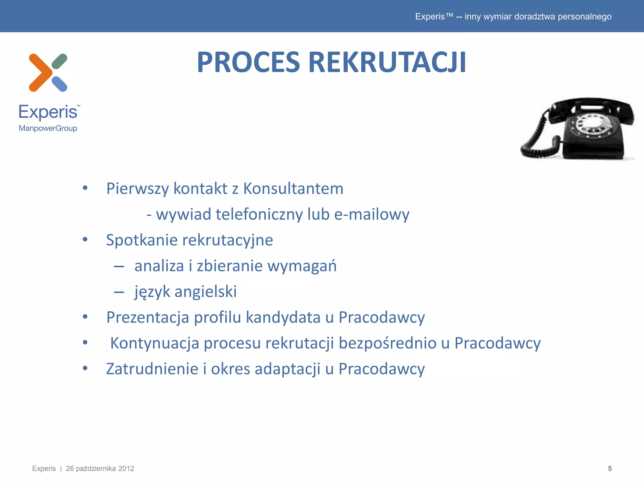 Prezentacja Experis | PPT