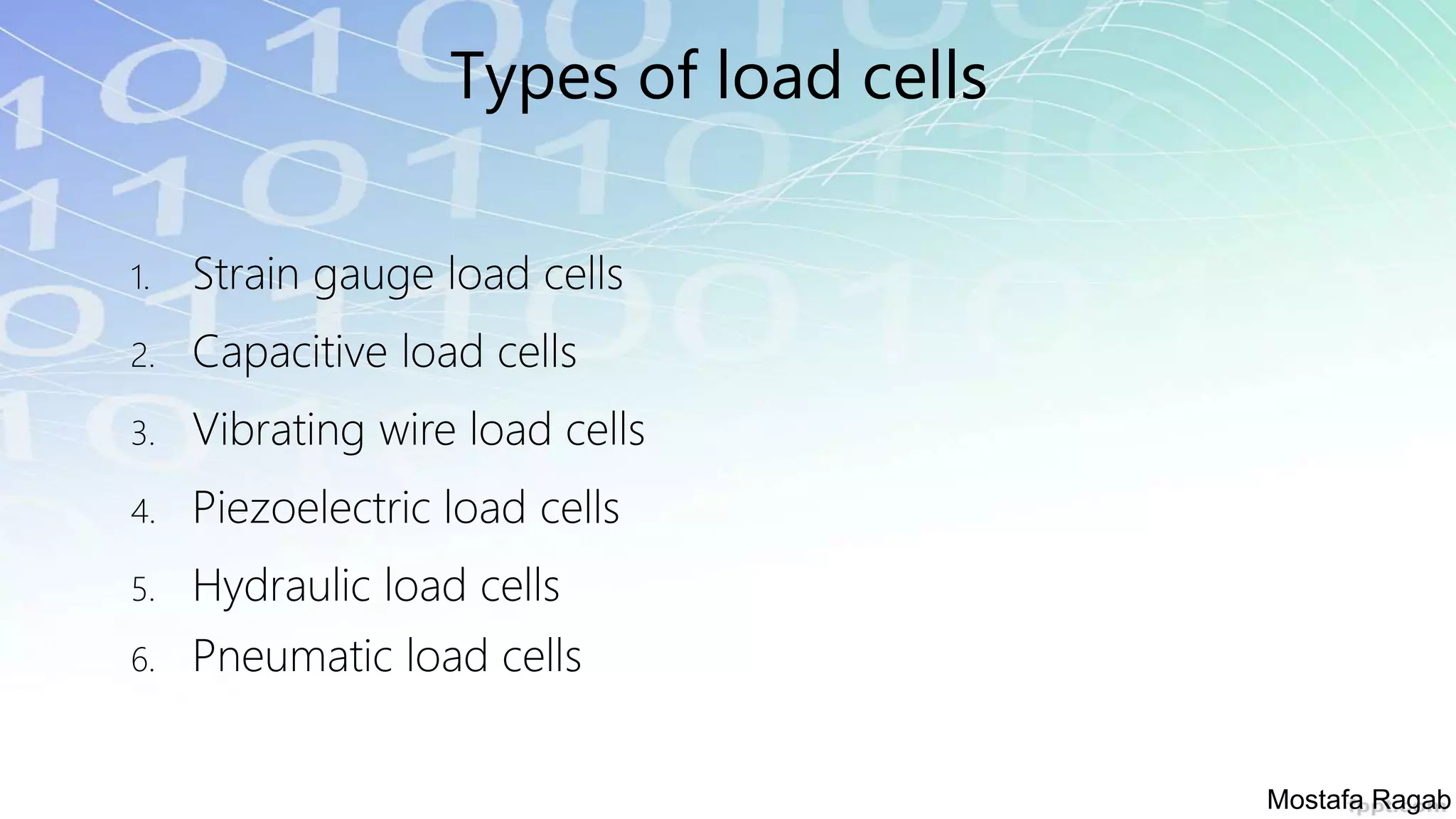 Types of load cell and principle | PPTX