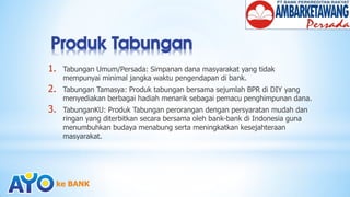 LITERASI KEUANGAN AYO MENABUNG KE BANK | PDF