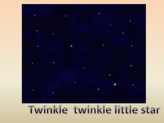 Play Group English (twinkle twinkle) | PPTX