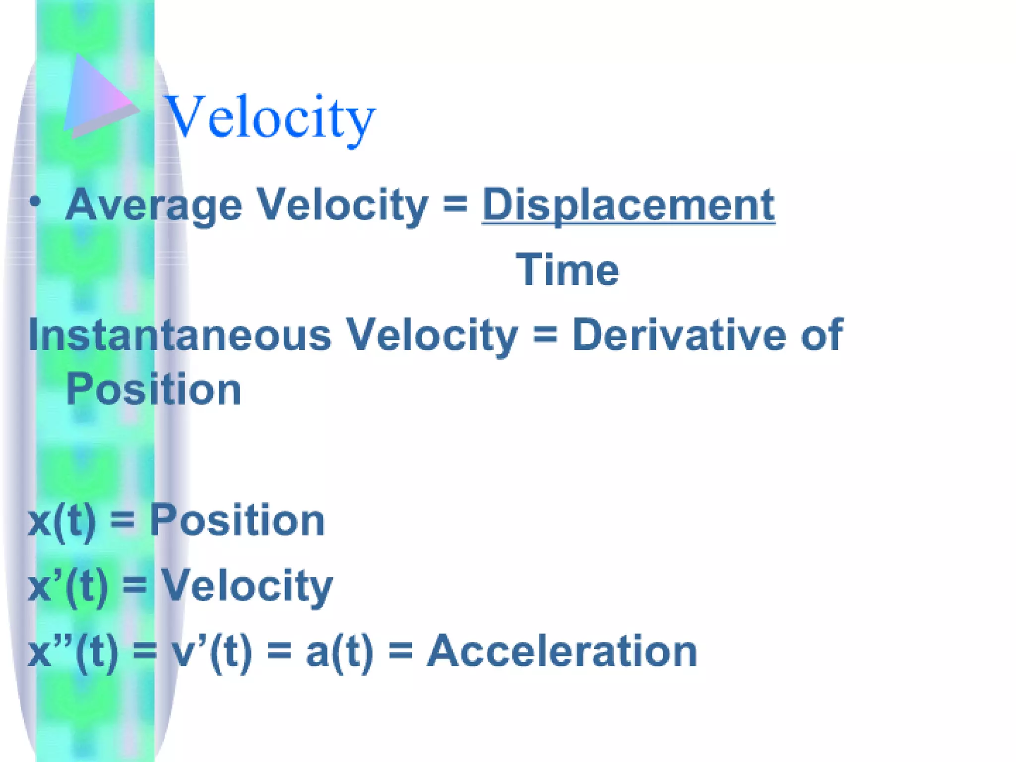3.4 Velocity And Other Rates Of Change | PPT