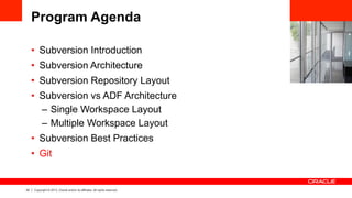 Oracle ADF Architecture TV - Development - Version Control | PPT