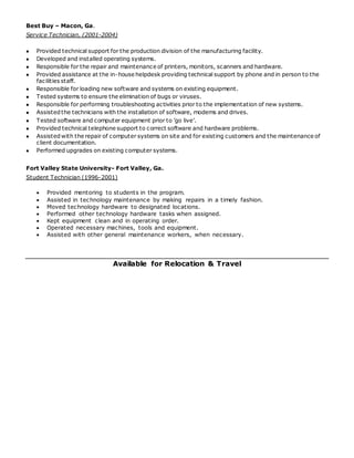 Taurus Anderson Resume | PDF