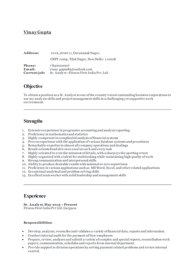 Vinay Resume | PDF
