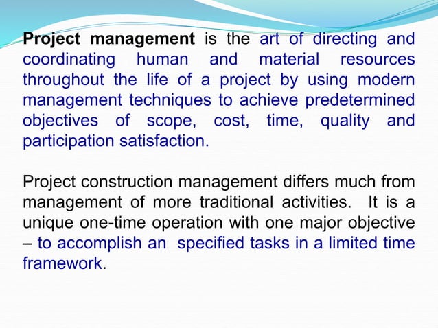 CONSTRUCTION-PROJECT-MANAGEMENT-ppt.ppt | Construction Industry ...