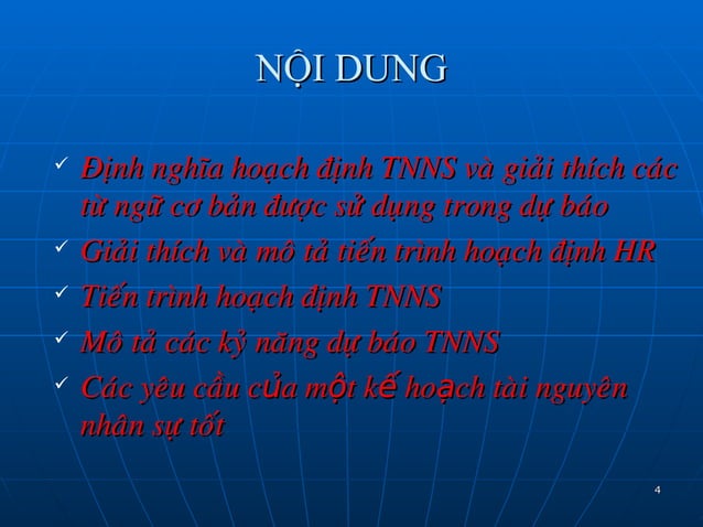 Hoạch Định Nguồn Nhân Lực (Human Resource Planning) | PDF