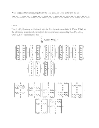 Seven Dimensional Cross Product using the Octonionic Fanoplane | DOCX
