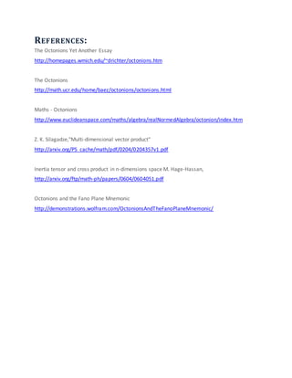 Seven Dimensional Cross Product using the Octonionic Fanoplane | PDF