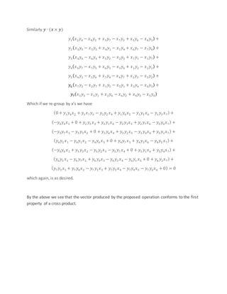 Seven Dimensional Cross Product using the Octonionic Fanoplane | DOCX