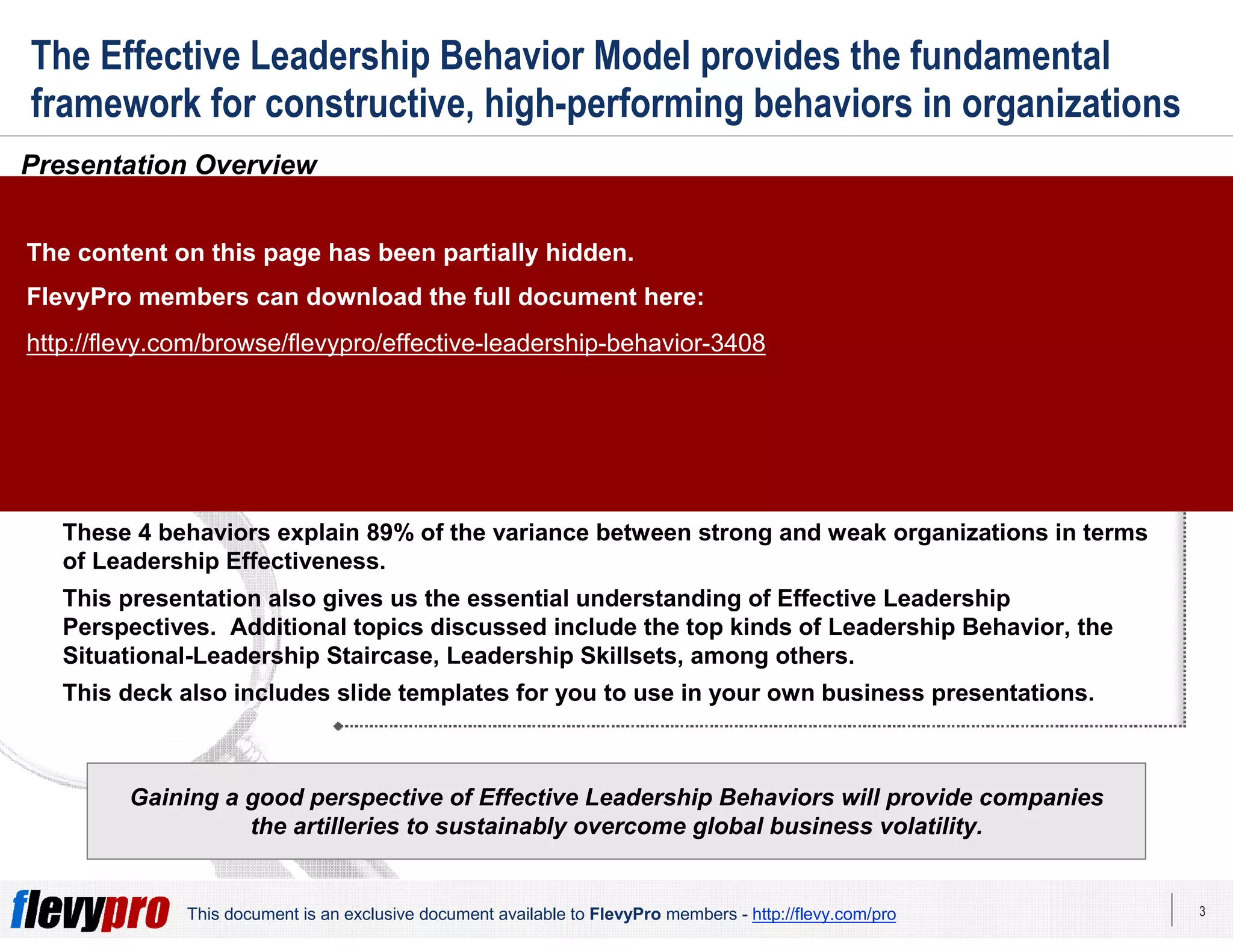 Effective Leadership Behavior | PDF