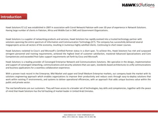 Hawk Solutions Company Profile | PDF