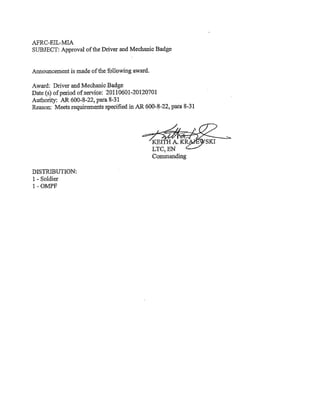 Driver & Mechanic Badge | PDF