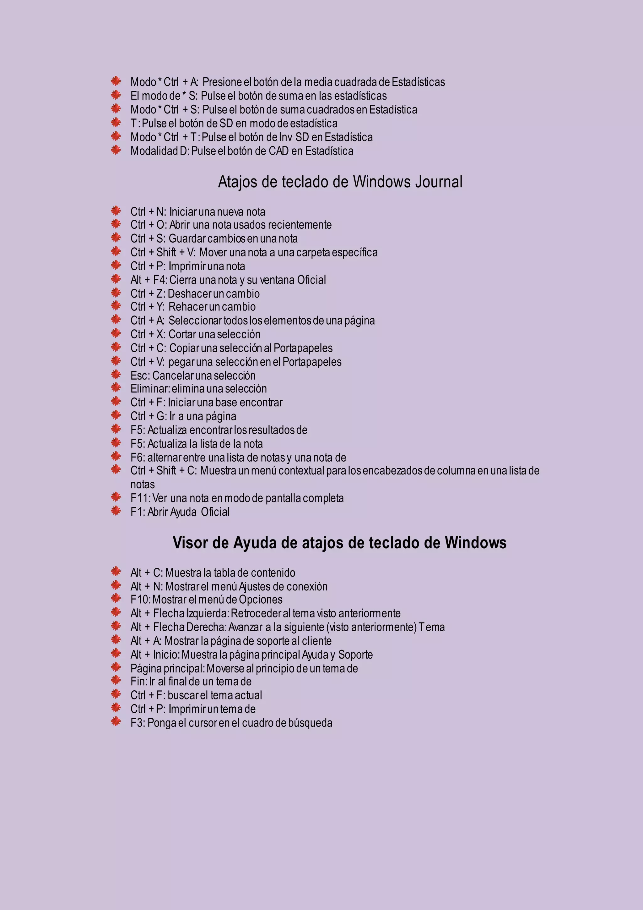 Atajos Principales del teclado para windows 7 | PDF