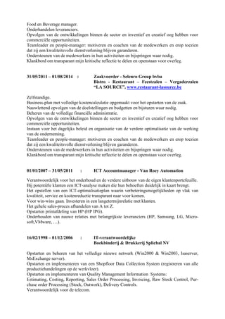 CV Patrick Leniere dec 2015 | PDF