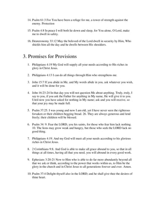 340 personal promises of god to his children | PDF