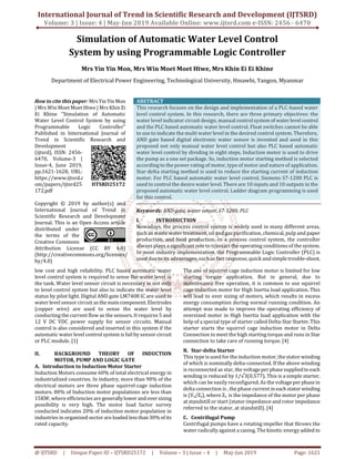 Simulation of Automatic Water Level Control System by using ...