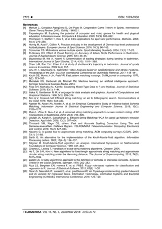 Determining Strategies on Playing Badminton using the Knuth-Morris ...