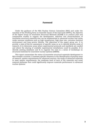 Status Report On Structural Materials For Advanced Nuclear Systems Oecd ...
