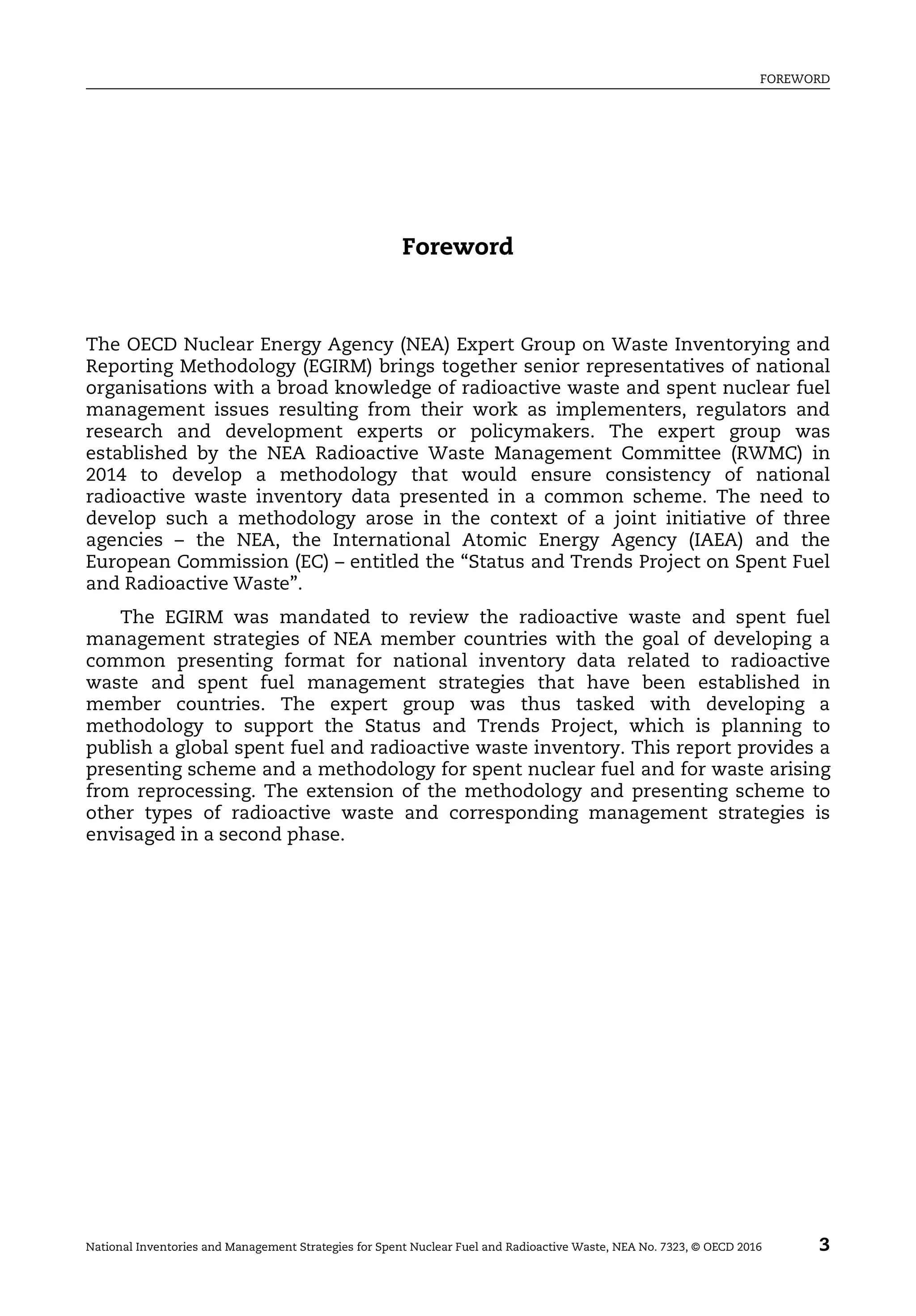 National Inventories And Management Strategies For Spent Nuclear Fuel ...