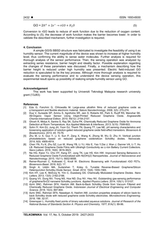 Humidity effect on electrical properties of graphene oxide back-to-back ...