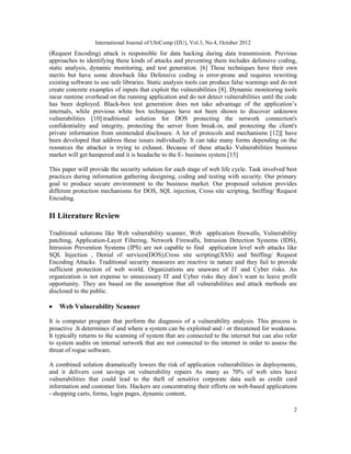 Comprehensive Security Analysis and Protection of Web Applications Against DOS, SQL Injection ...