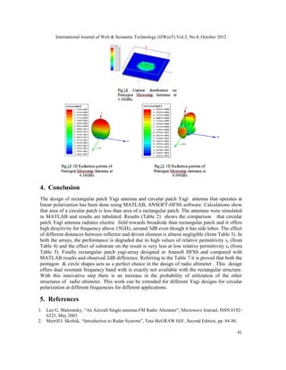 Design of A Pentagon Microstrip Antenna for Radar Altimeter Application ...