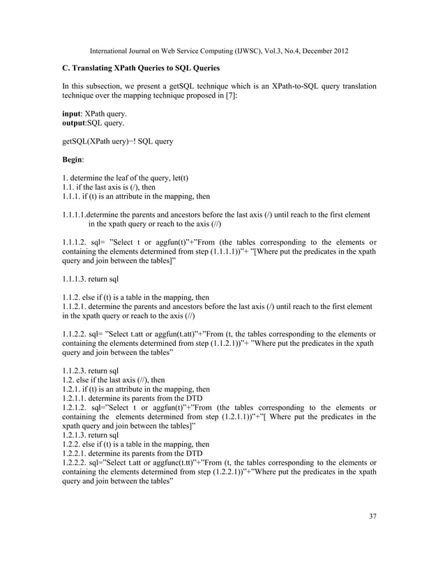 RELATIONAL STORAGE FOR XML RULES........ | PDF