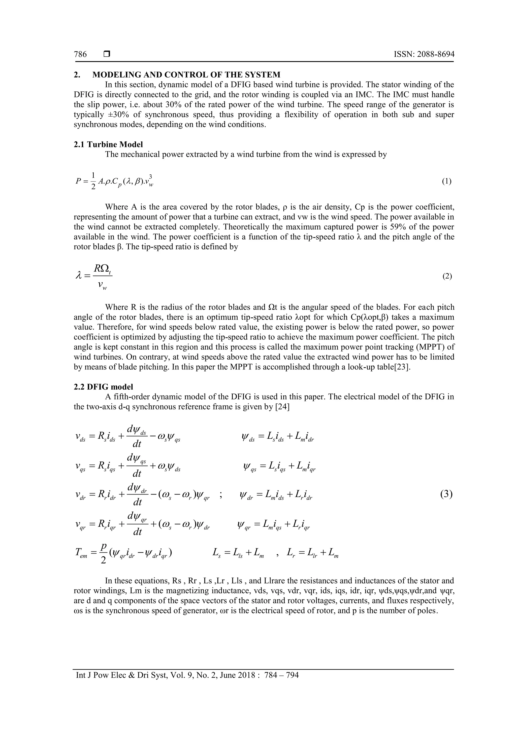 Evaluation Of Synchronization And Mppt Algorithms In A Dfig Wind Turbine Controlled By An 