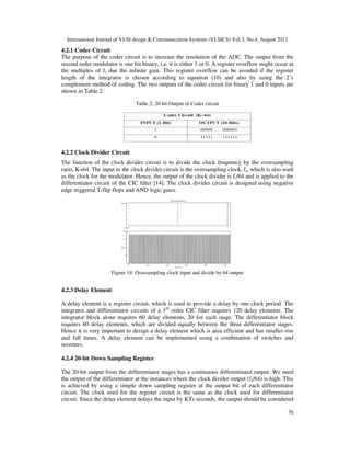 Design of Low Power Sigma Delta ADC | PDF