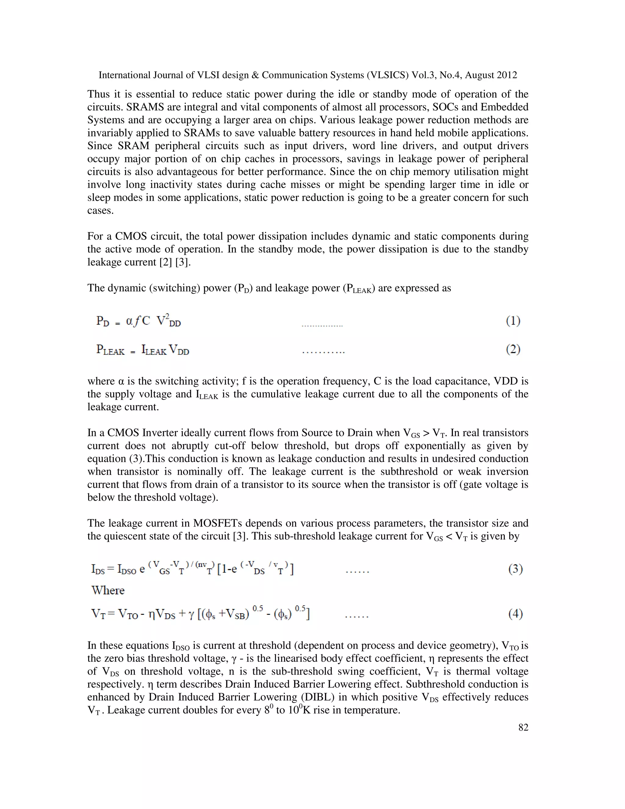 Novel Sleep Transistor Techniques For Low Leakage Power Peripheral Circuits Pdf