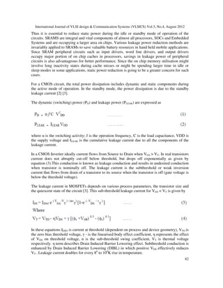 NOVEL SLEEP TRANSISTOR TECHNIQUES FOR LOW LEAKAGE POWER PERIPHERAL CIRCUITS | PDF