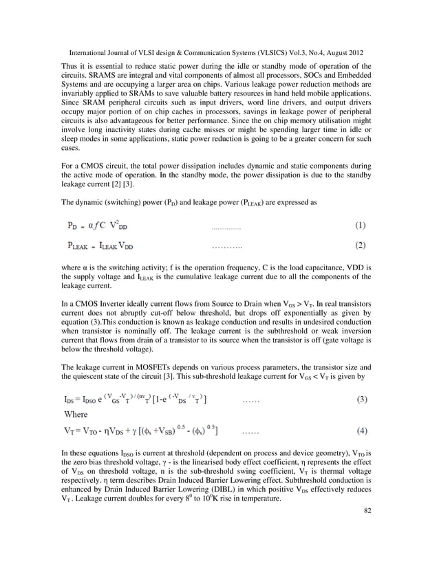 NOVEL SLEEP TRANSISTOR TECHNIQUES FOR LOW LEAKAGE POWER PERIPHERAL ...