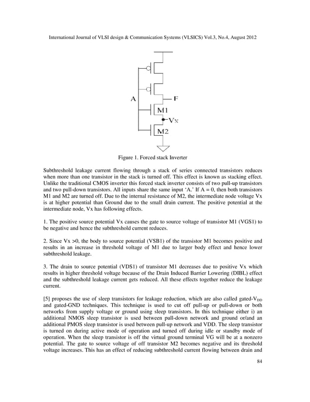 Novel Sleep Transistor Techniques For Low Leakage Power Peripheral Circuits Pdf