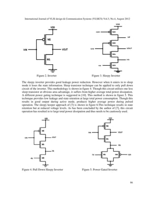 NOVEL SLEEP TRANSISTOR TECHNIQUES FOR LOW LEAKAGE POWER PERIPHERAL CIRCUITS | PDF