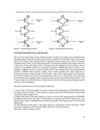 NOVEL SLEEP TRANSISTOR TECHNIQUES FOR LOW LEAKAGE POWER PERIPHERAL CIRCUITS | PDF