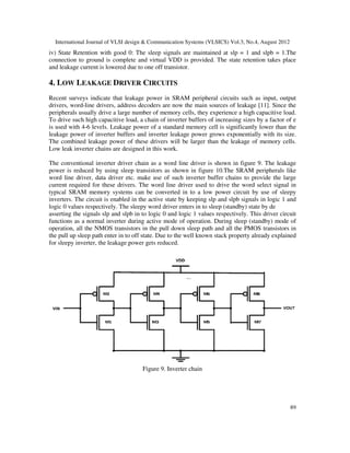 NOVEL SLEEP TRANSISTOR TECHNIQUES FOR LOW LEAKAGE POWER PERIPHERAL CIRCUITS | PDF