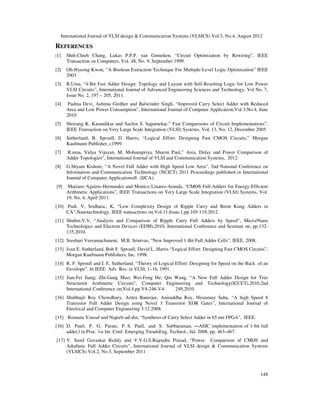 LOGIC OPTIMIZATION USING TECHNOLOGY INDEPENDENT MUX BASED ADDERS IN FPGA | PDF