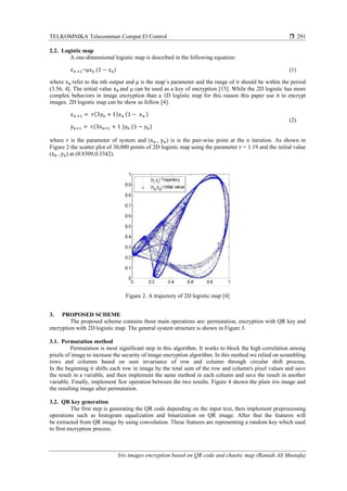 Iris images encryption based on QR code and chaotic map | PDF