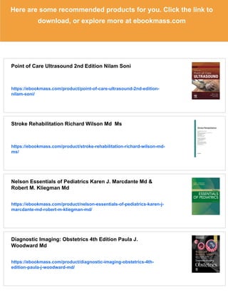 ECOGRAFÍA A PIE DE CAMA Nilam J Soni Md Ms | PDF
