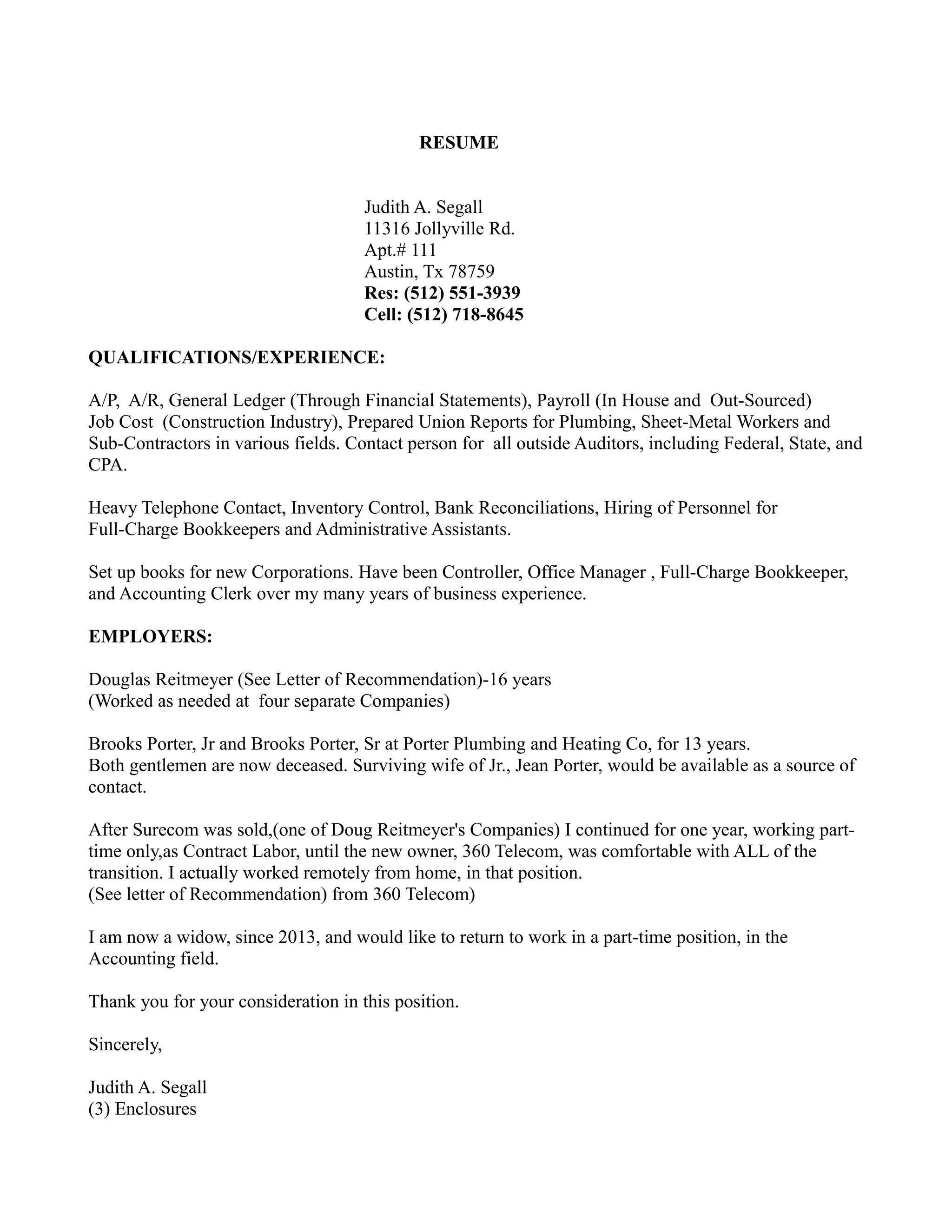 Judy's Resume 2015 | PDF