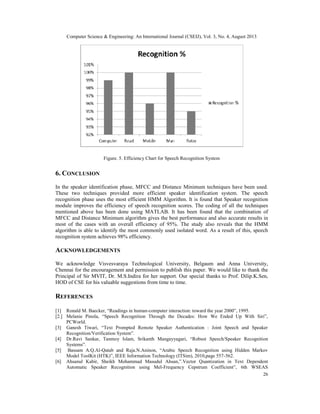 AN EFFICIENT SPEECH RECOGNITION SYSTEM | PDF