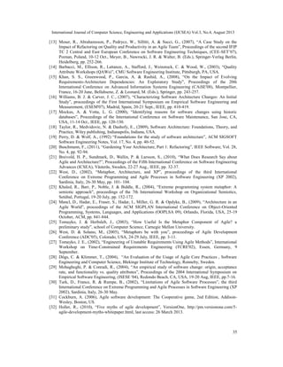 ARCHITECTING IN THE CONTEXT OF AGILE SOFTWARE DEVELOPMENT: FRAGILITY VERSUS FLEXIBILITY | PDF