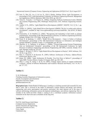 ARCHITECTING IN THE CONTEXT OF AGILE SOFTWARE DEVELOPMENT: FRAGILITY VERSUS FLEXIBILITY | PDF