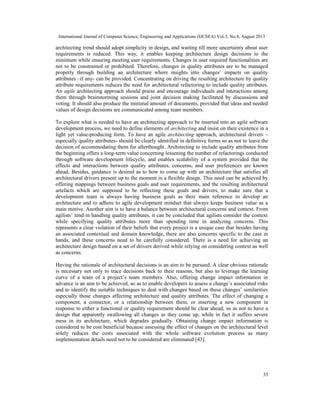 ARCHITECTING IN THE CONTEXT OF AGILE SOFTWARE DEVELOPMENT: FRAGILITY VERSUS FLEXIBILITY | PDF