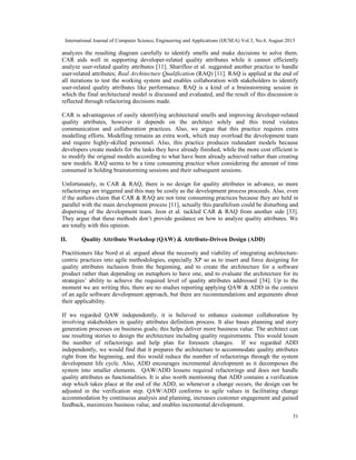 ARCHITECTING IN THE CONTEXT OF AGILE SOFTWARE DEVELOPMENT: FRAGILITY VERSUS FLEXIBILITY | PDF